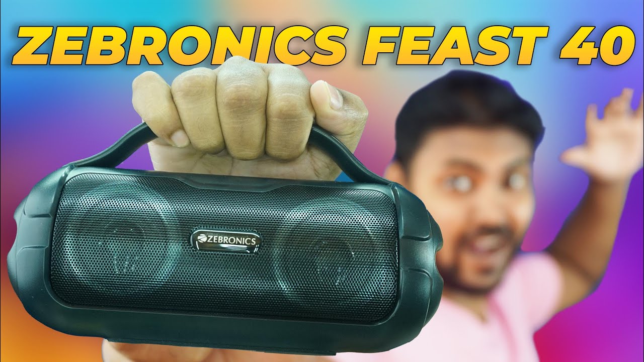 ZEBRONICS ZEB FEAST 40 | 8 Watts Stereo Speaker | BTv5.3 - YouTube