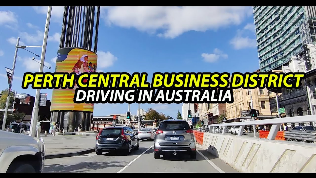 Driving Tour of Perth City CBD, Australia - YouTube
