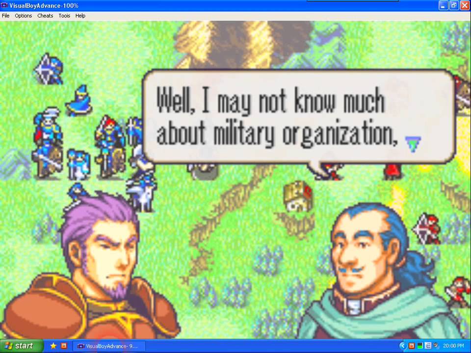 Marcus talk Merlinus support A Fire Emblem 7 VBA - YouTube