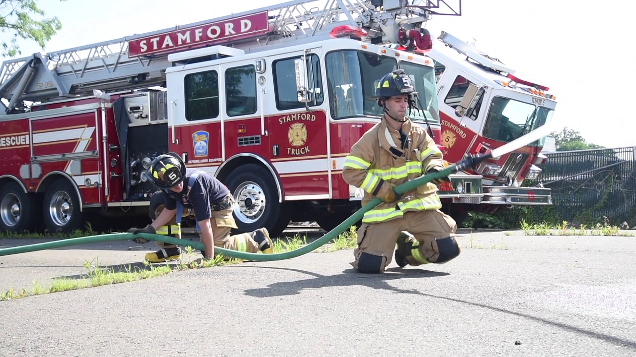 Stamford Fire Department Hose Advancement Practice The Hip Grip and ...