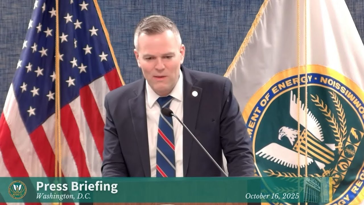 FERC Press Conference | October 16, 2025 - YouTube
