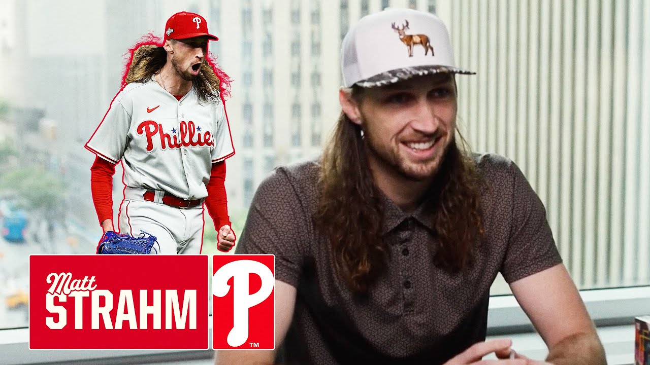 Phillies STUD reliever Matt Strahm rips some cards and answers some 🔥 ⚾ ...