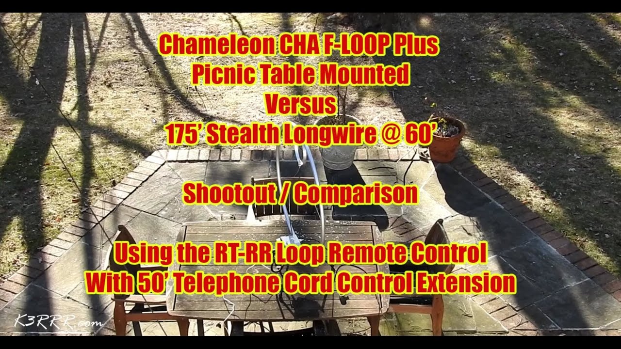 Chameleon CHA F Magnetic Loop Plus v 175 Ft Longwire - YouTube