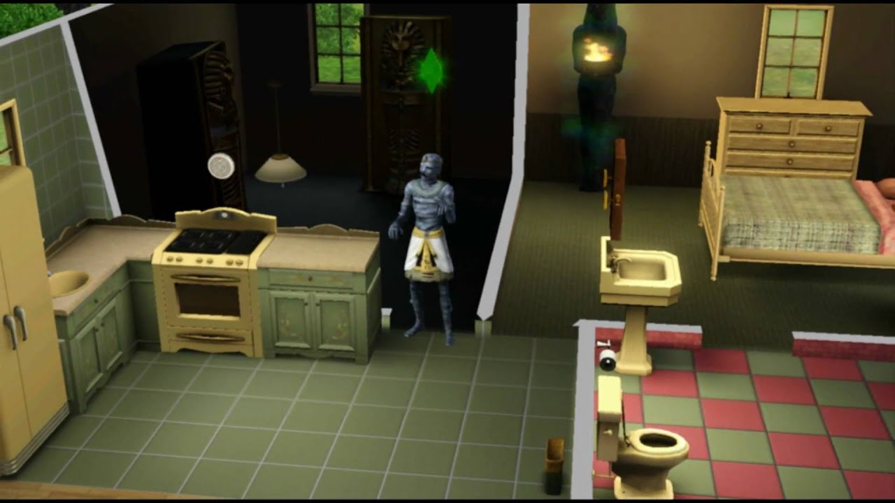 Sims 3 World Adventures- How to Make a Mummy - YouTube