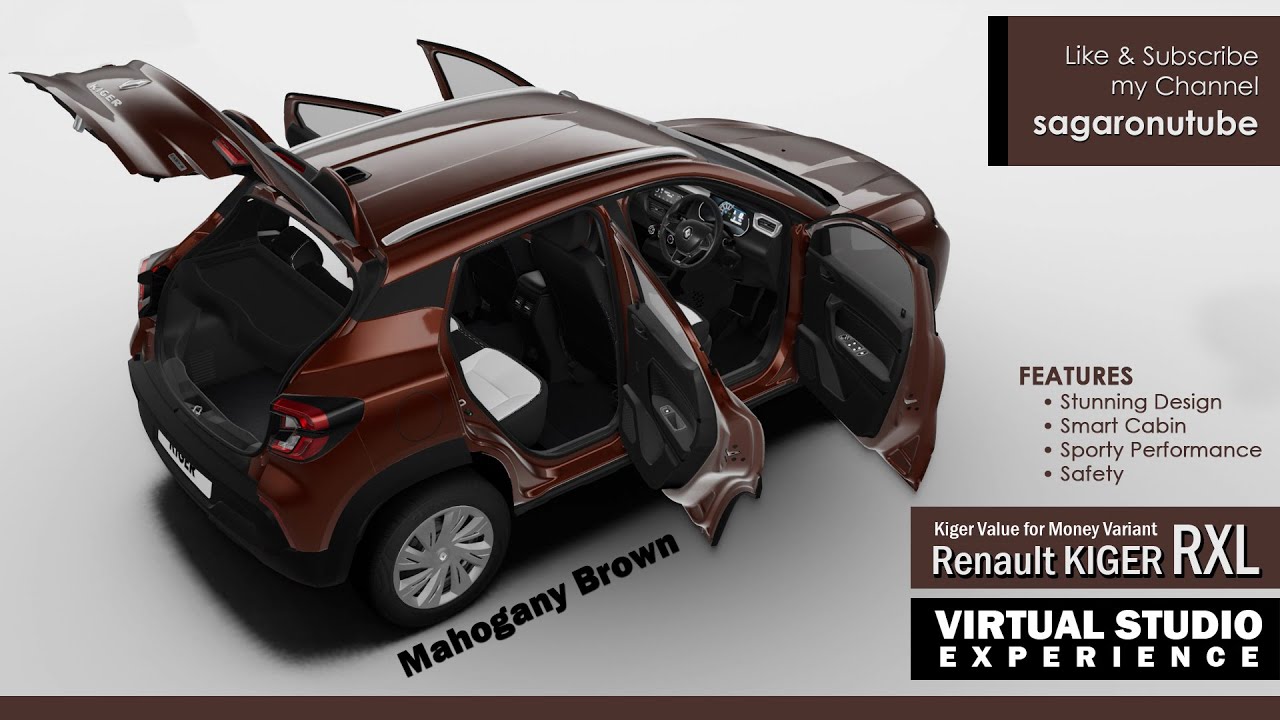 Virtual Tour | Virtual Showroom of Renault Kiger RXL with all Features ...