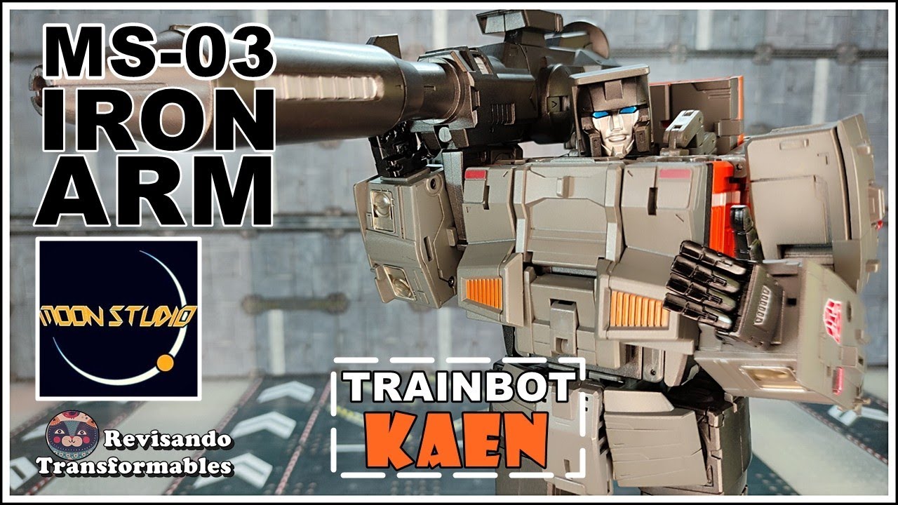 Moon Studio MS-03 Iron Arm Kaen Trainbot Masterpiece Transformers G1 ...