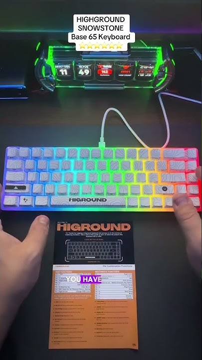 The HIGHGROUND SNOWSTONE Base 65 Keyboard lives up to the hype - YouTube