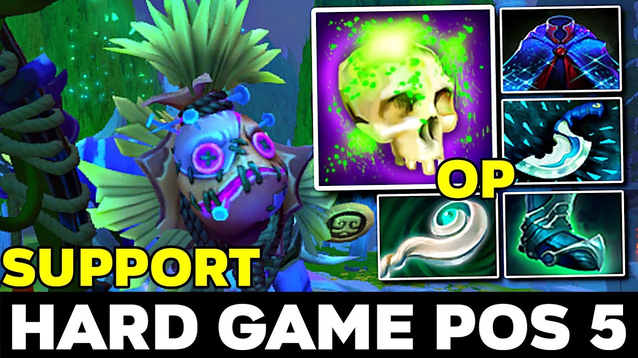 Hard Game Pos 5 Support [ Witch Doctor ] 100% Op Paralyzing Bounce ...