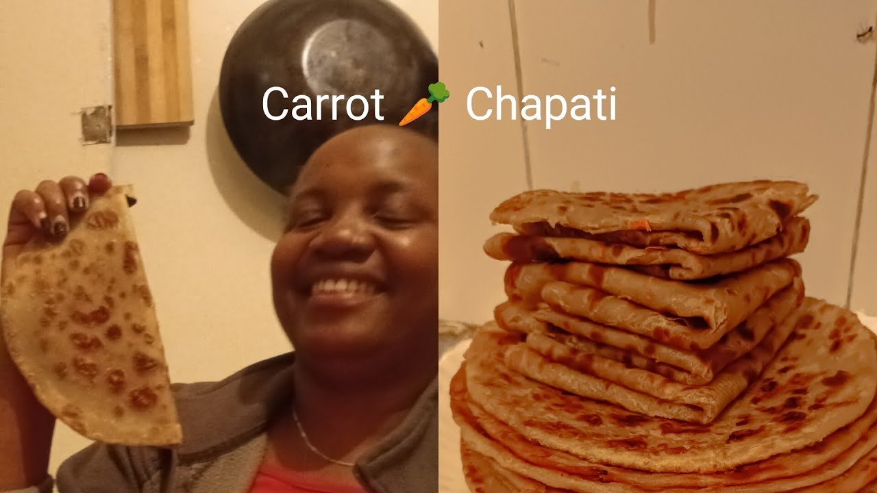 African woman cooking Soft layered Carrot Chapati /Festive food in ...