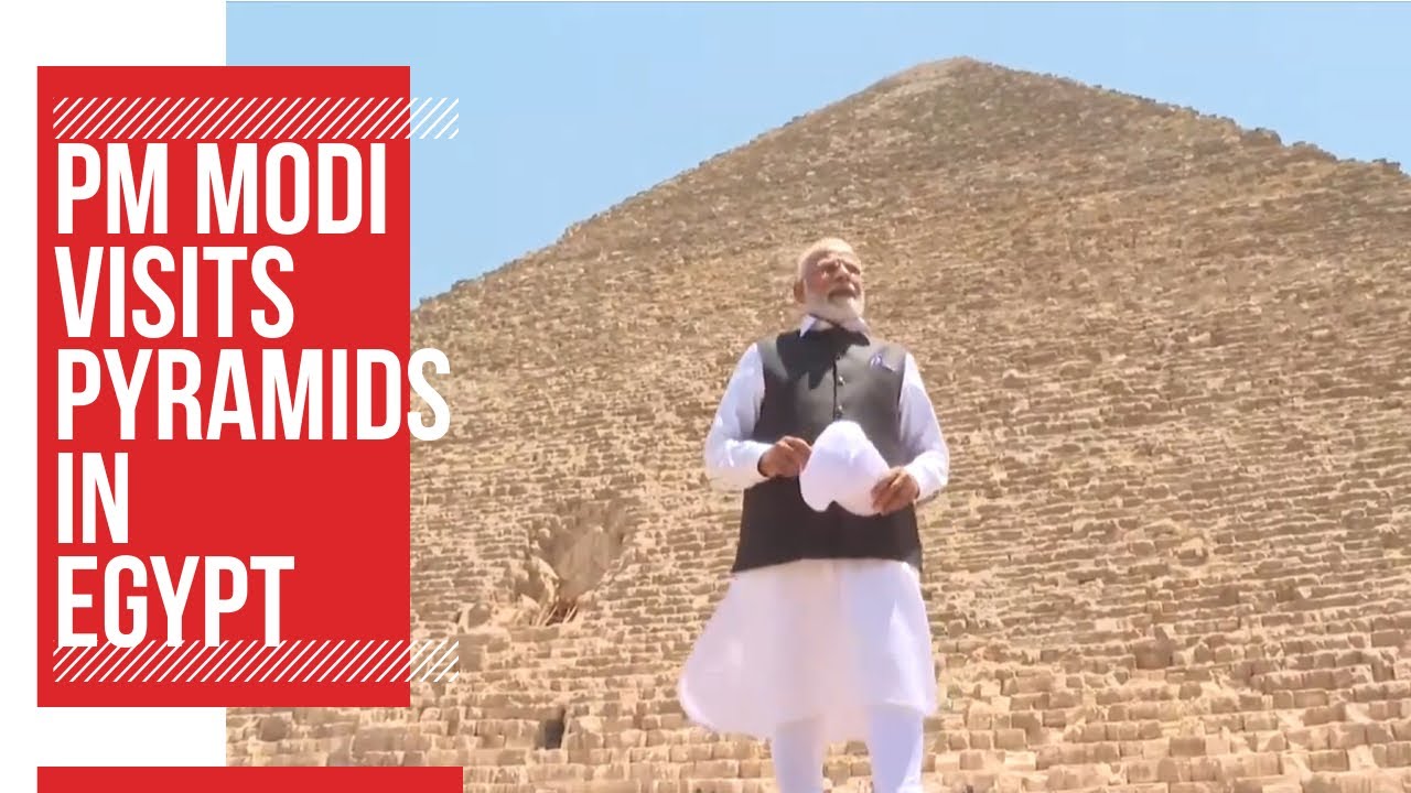 PM Modi visits pyramids in Egypt - YouTube