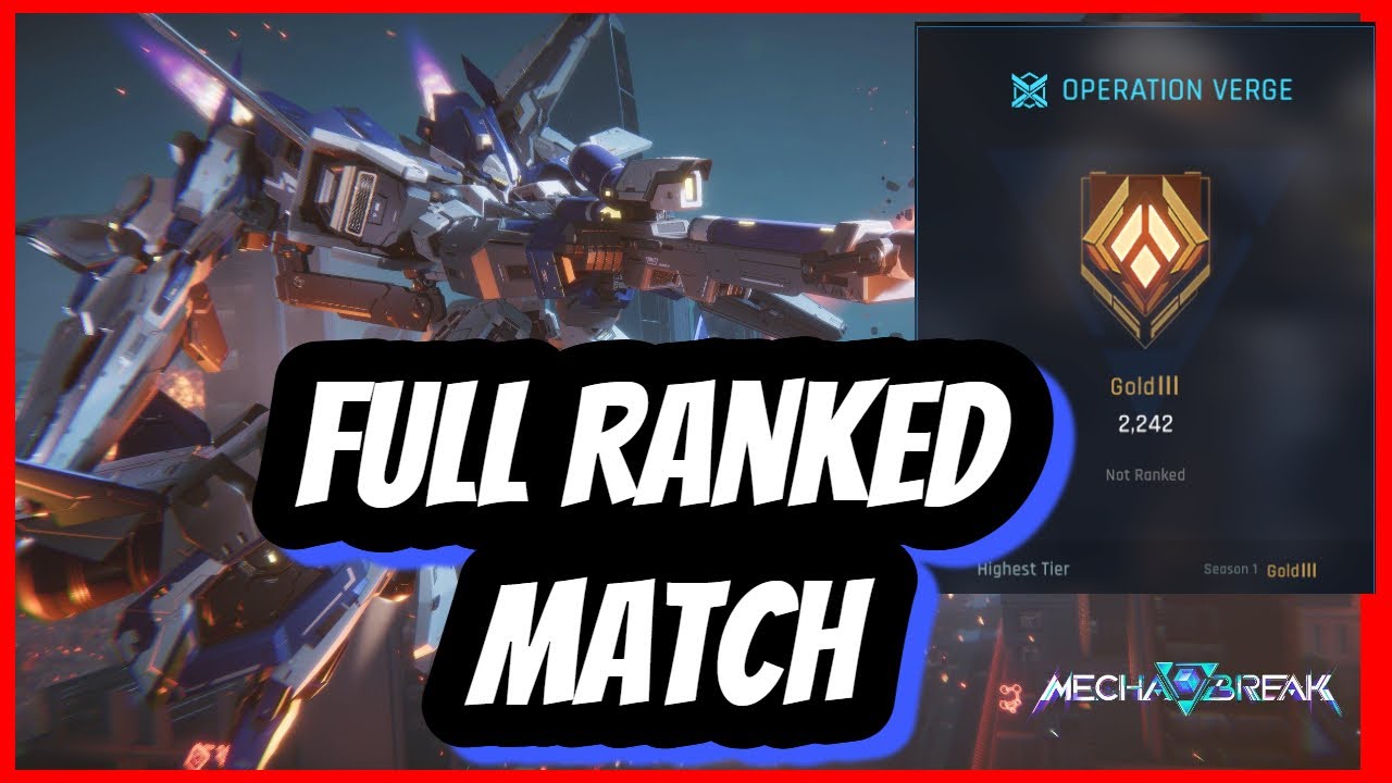 Mecha Break: Ultrawide Aquila Gold Ranked Gameplay - YouTube