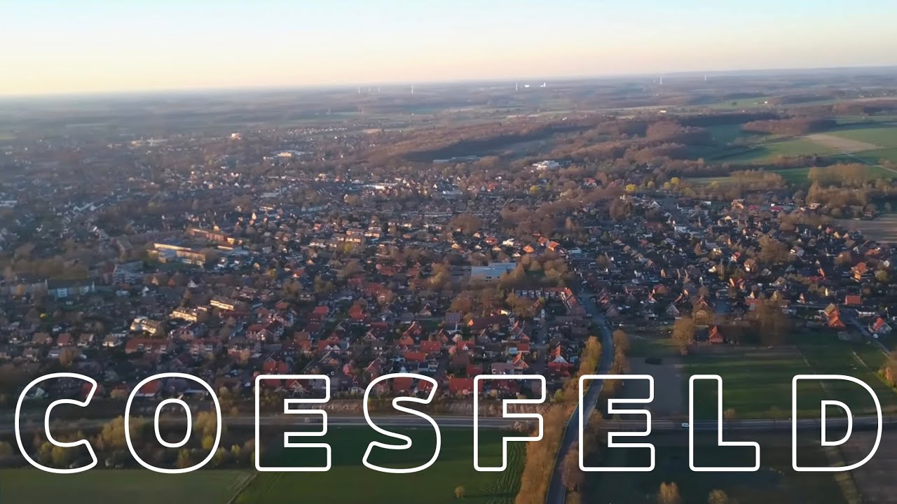 4K Luftaufnahme von Coesfeld im Münsterland - YouTube
