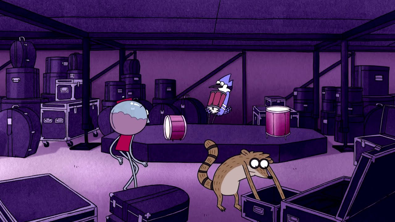 Regular Show - Mordecai And Rigby Help Benson Fix His 150 Piece Kit ...