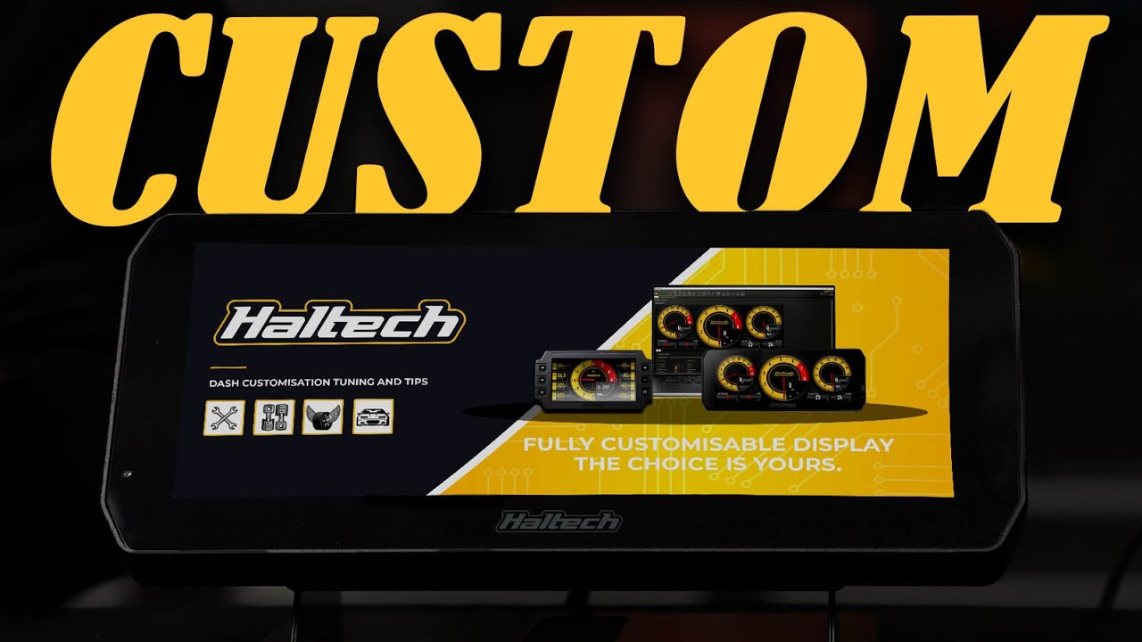 How To Customise Your Haltech Dash - YouTube