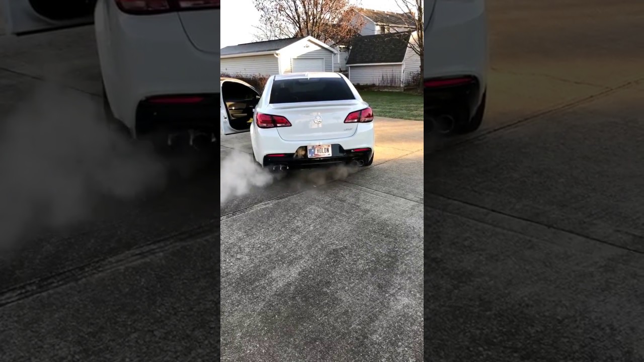 2015 Chevy SS cam headers with borla touring axle back - YouTube