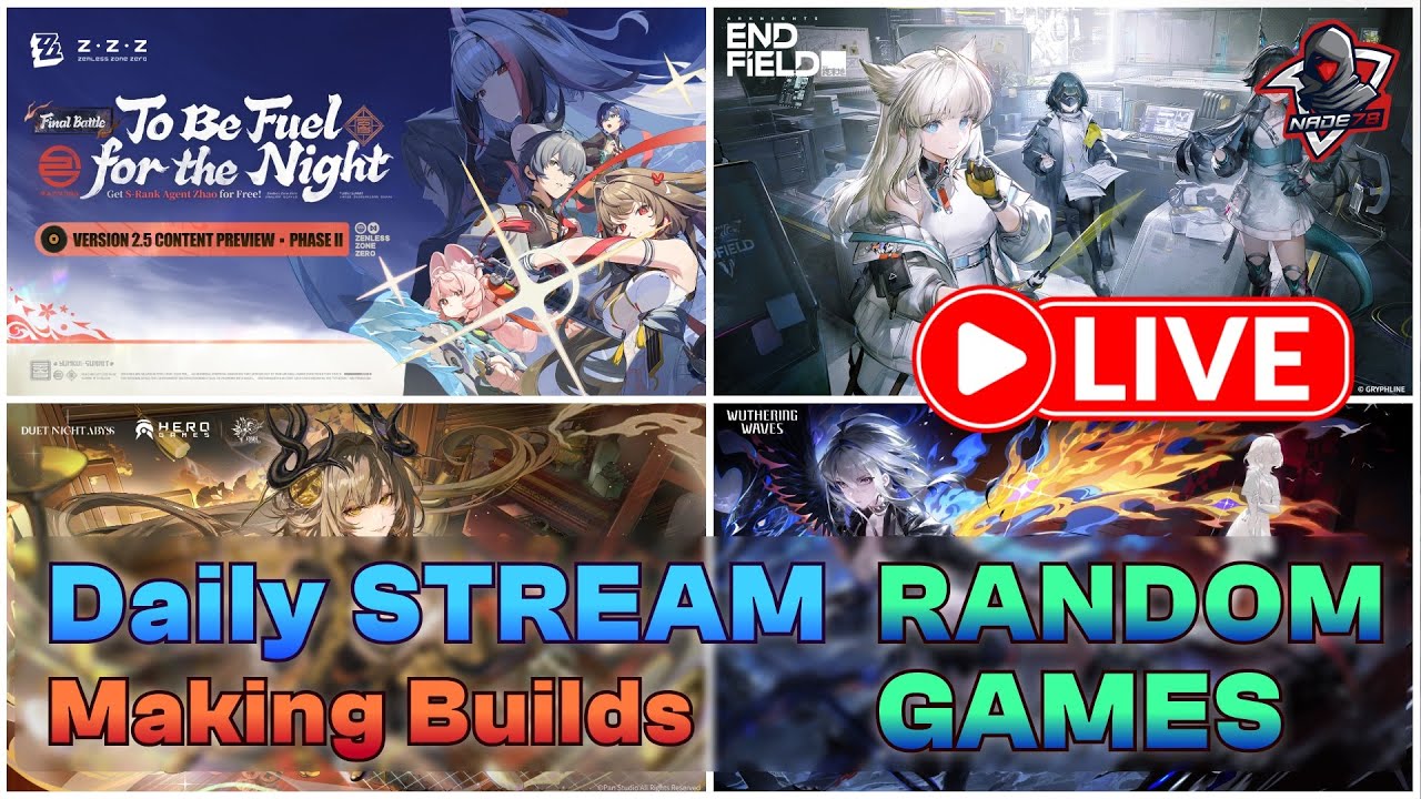 Daily Gaming Grind - Fixing Builds - Come Say HI - YouTube