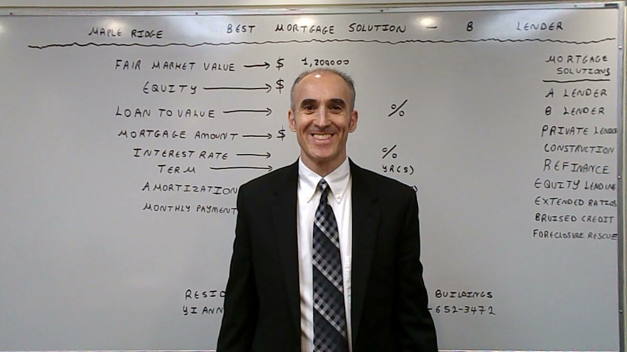 Maple Ridge Flexible Mortgage with a B Lender @ 80% Max LTV & GDS 44% ...