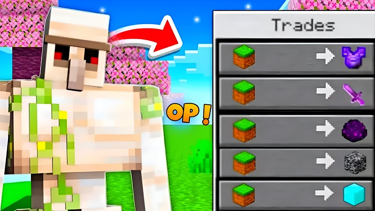 MINECRAFT But Iron Golem Trade OP ITEMS... ️ | minecraft but iron golem ...