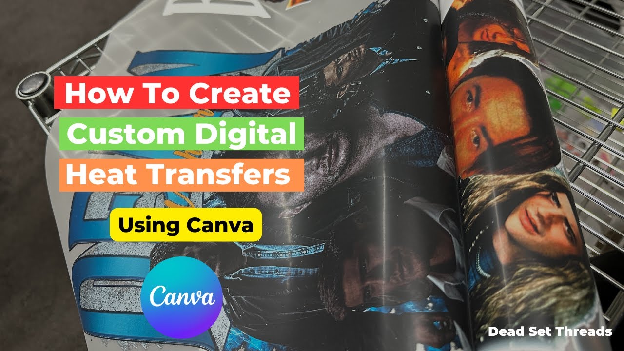 How To Make a Digital Transfer Sheet in Canva - YouTube