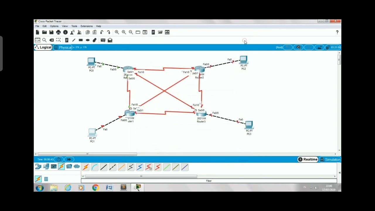 Cara Routing OSPF-RM dan EIGRP dengan menggunakan 4 router - YouTube