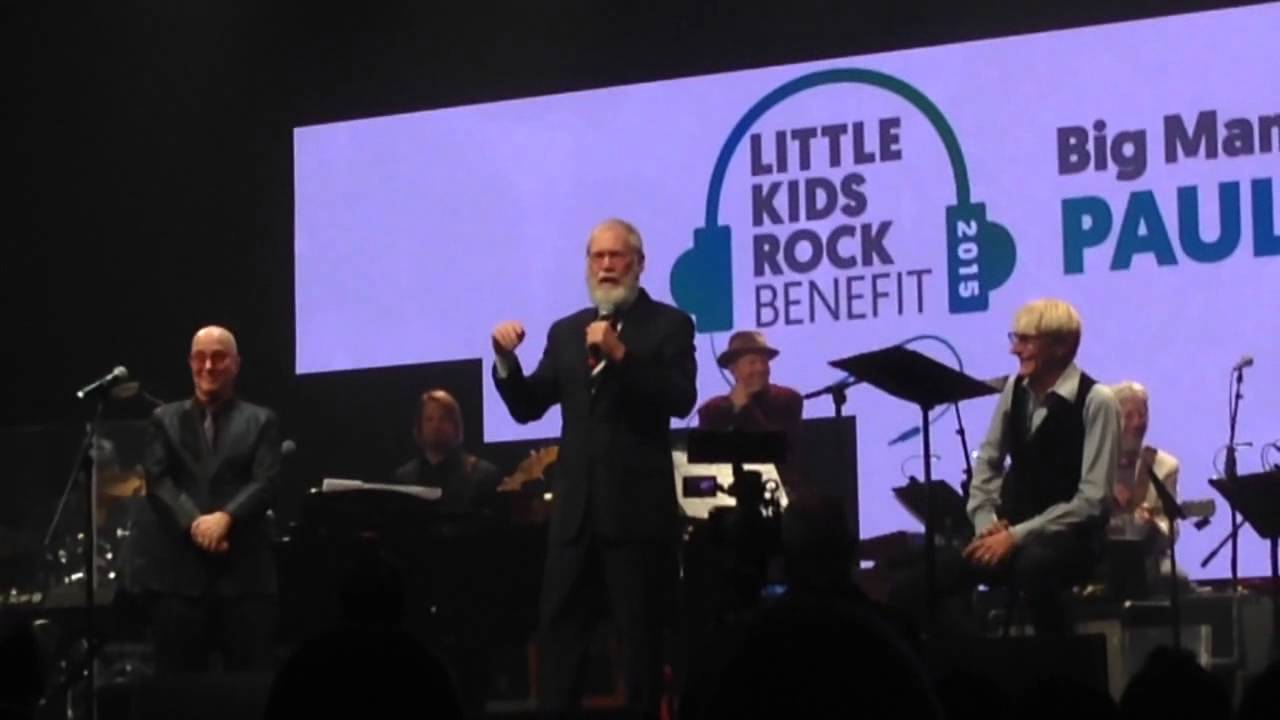 DAVID LETTERMAN HONORS PAUL SHAFFER AT LITTLE KIDS ROCK BENEFIT OCTOBER ...