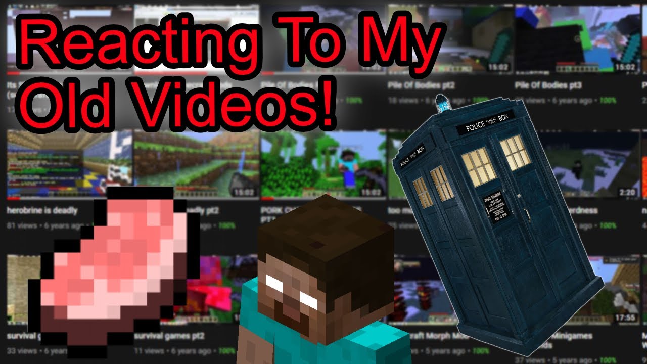 I Tried To Watch Old Minecraft Videos - YouTube