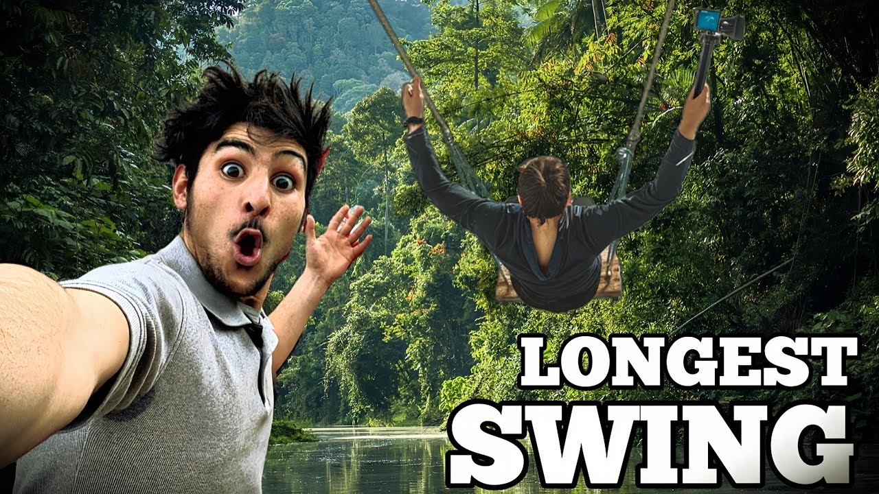 Longest Swing Set Challenge || world longest Swing - YouTube