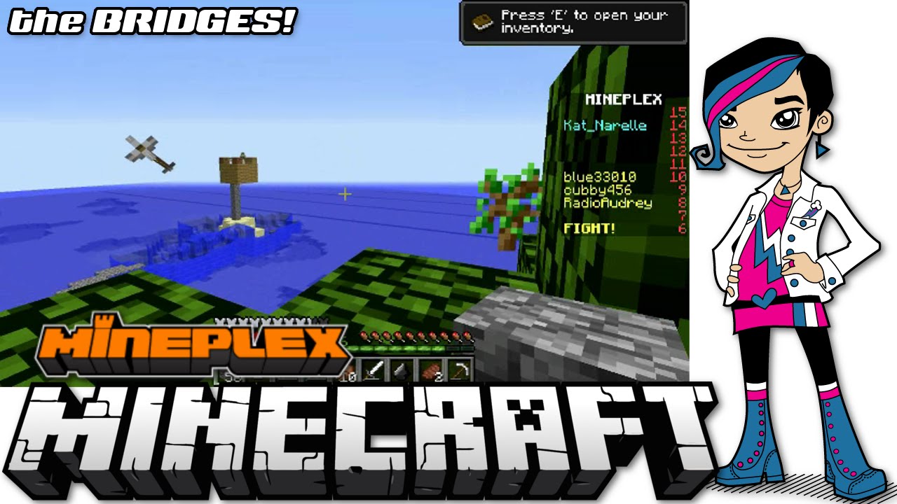 Minecraft - EPIC FAIL and WIN on the Bridges Mineplex Server! - YouTube