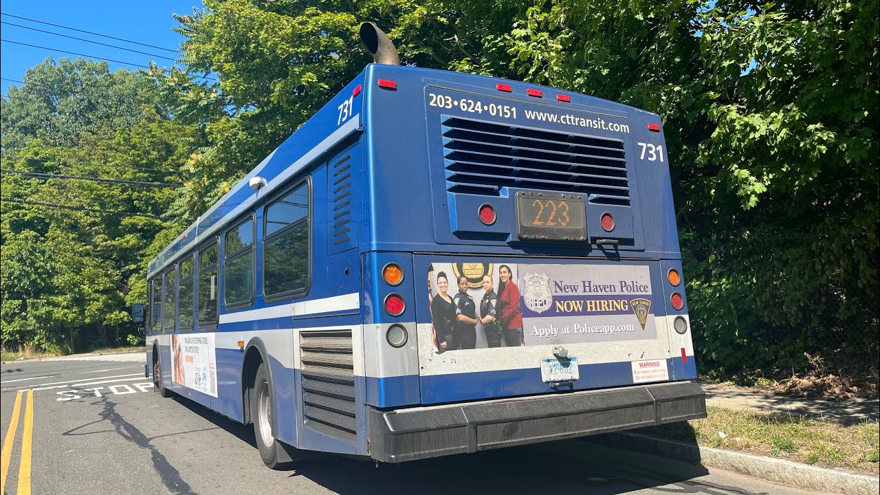 Ride on: CTTransit #731 on Route 223 - YouTube