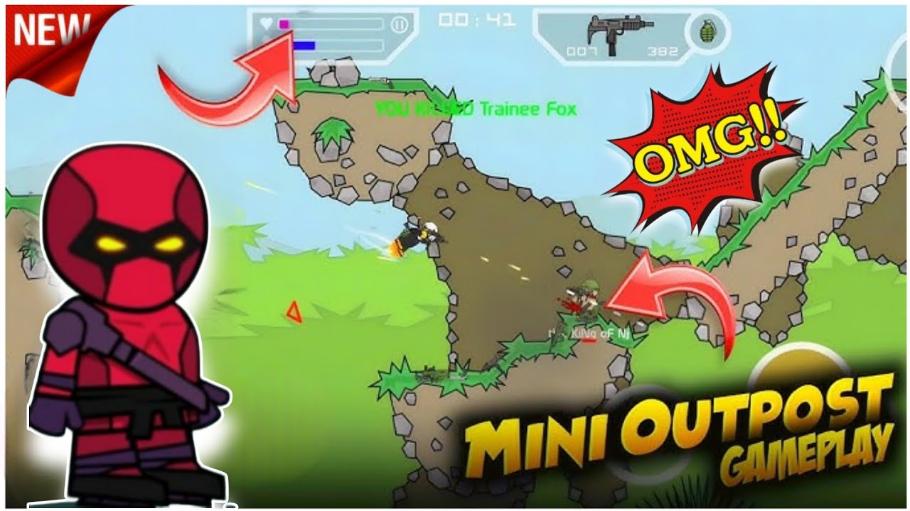DA2 | DAY-:41 | MINI MILITIA DOODLE ARMY -2 GAMEPLAY | MINI OUTPOST | # ...