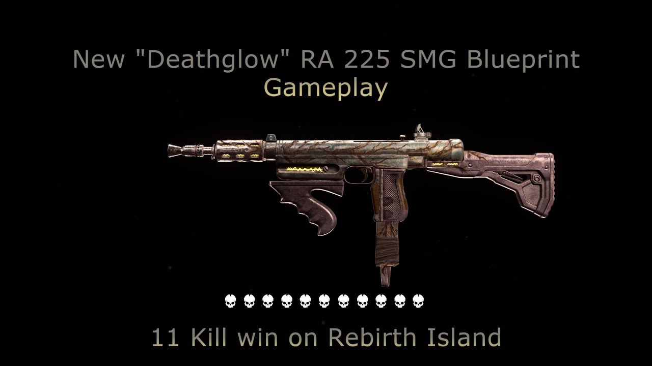 New "Deathglow" RA 225 SMG Blueprint Gameplay! | Call of Duty Warzone ...