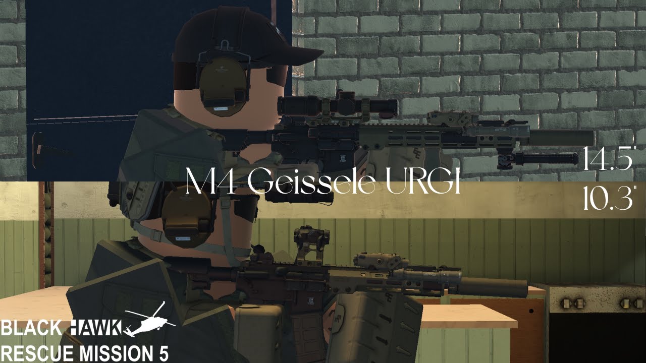 My M4 Geissele URGI 14.5" and 10.3" build (brm5) - YouTube