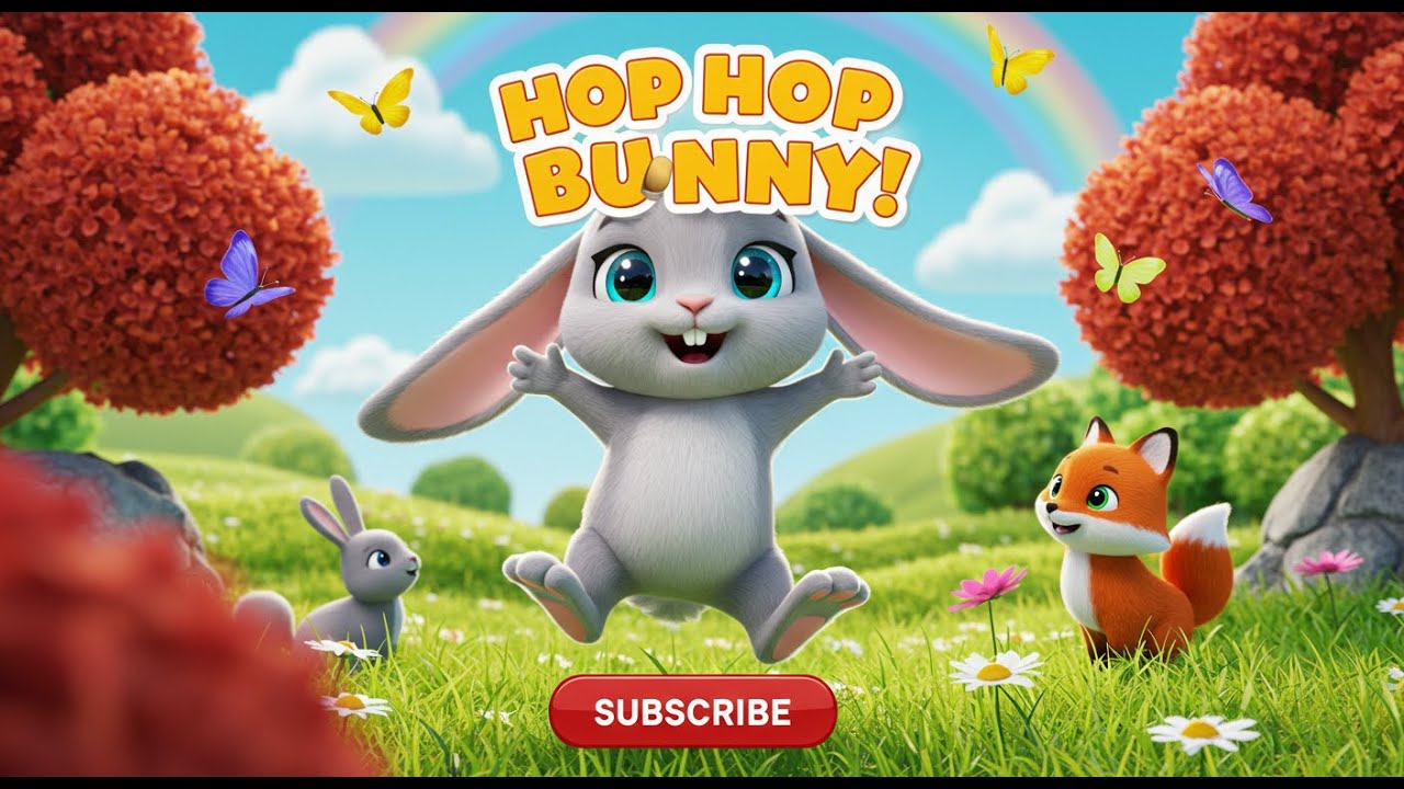 "Hop Hop Bunny! 🐰 | The Cutest Baby Bunny Dance Song EVER for Kids ...