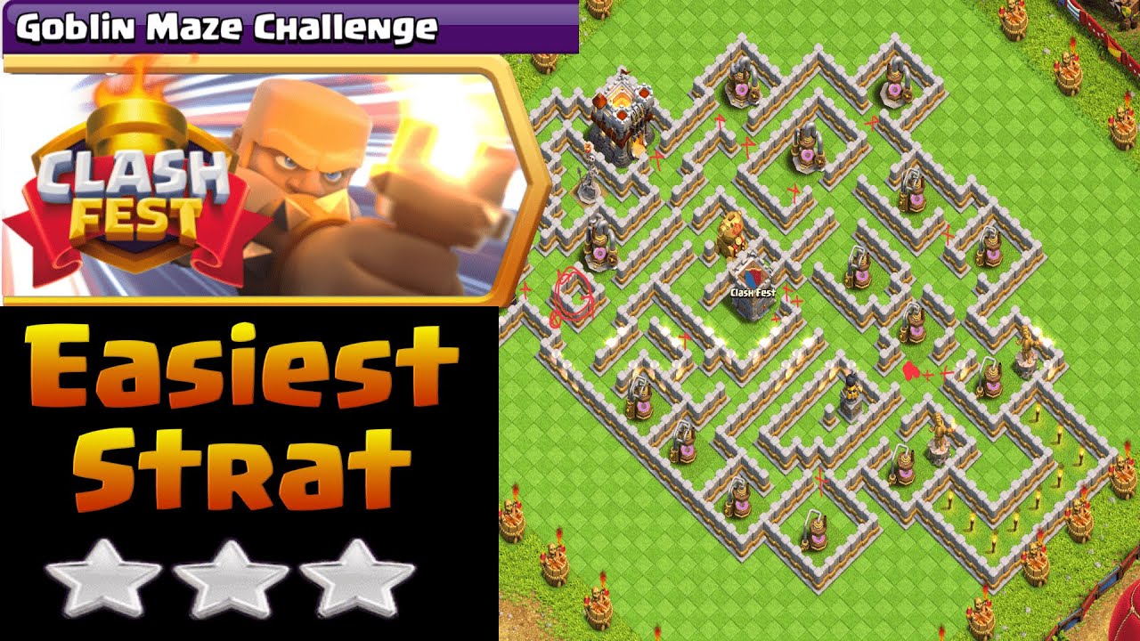 Goblin Maze Challenge | Clash Fest | Clash of clans - YouTube