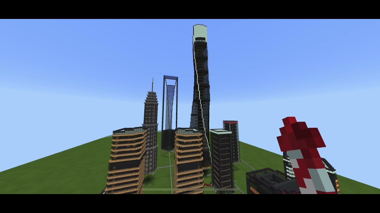 Minecraft Shanghai tower マイクラ 上海タワー - YouTube