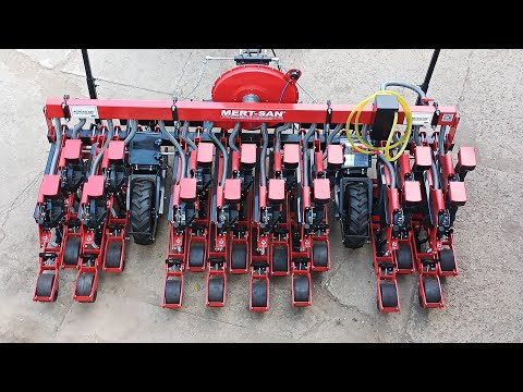 Agrisoan 16 sıralı soğan ekim makinesi tanıtım videosu Mert san Tarım Makinaları