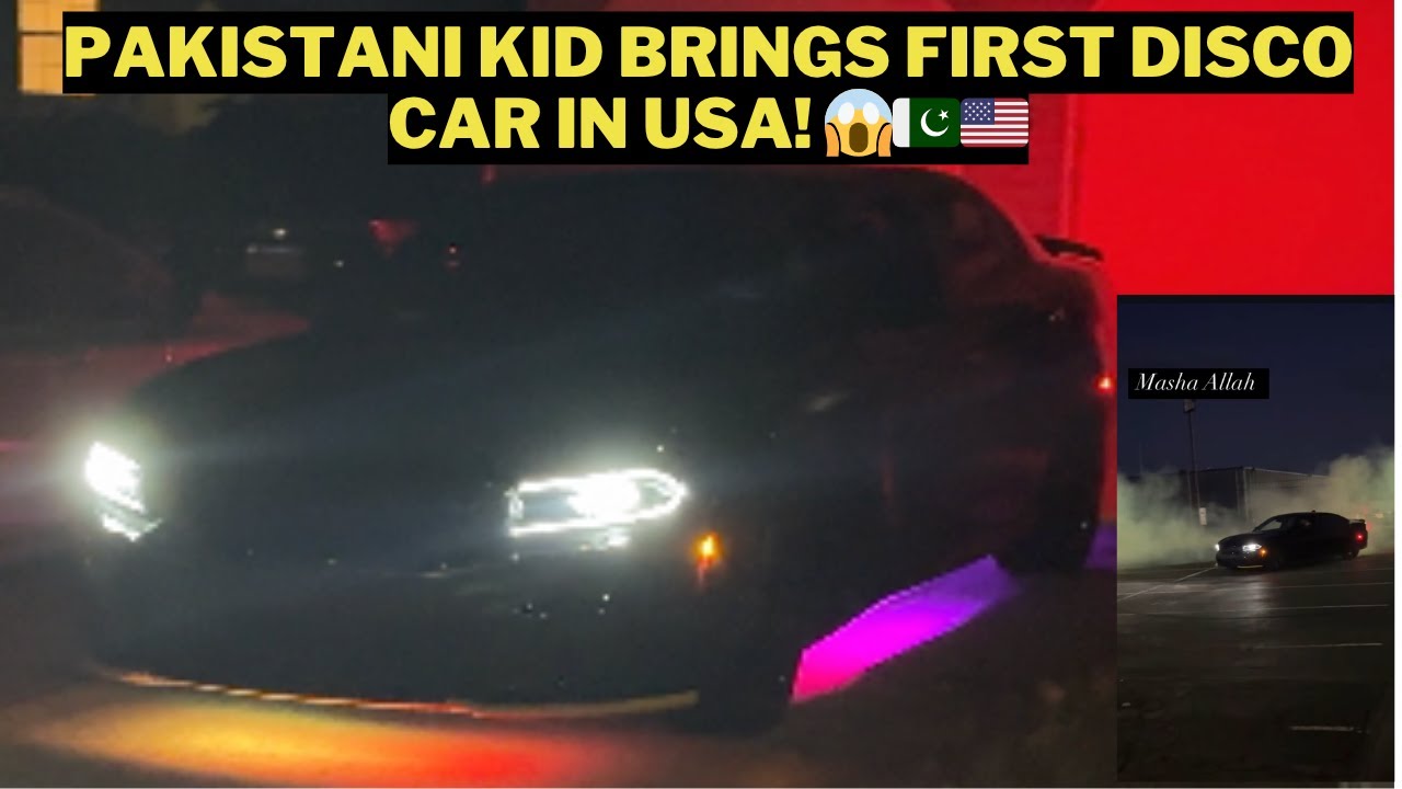 Pakistani Kid Brings First Disco Car In USA 🇺🇸 || Dodge Charger Sports ...