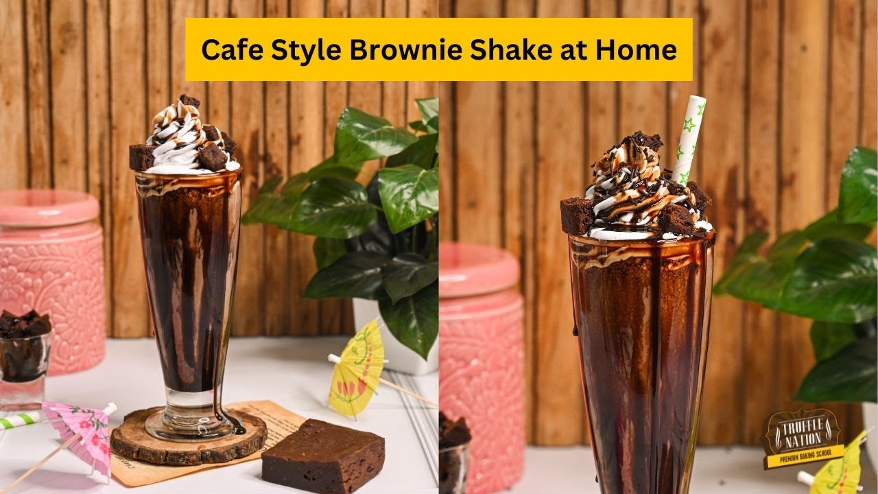 Cafe Style Brownie Shake at Home! - YouTube