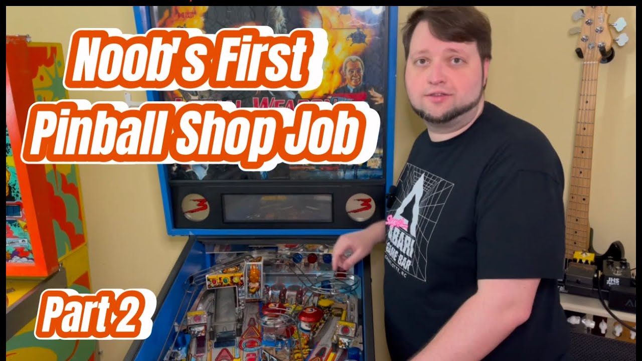 My First Pinball Shop Job! Lethal Weapon 3 Pinball Machine Repair ...