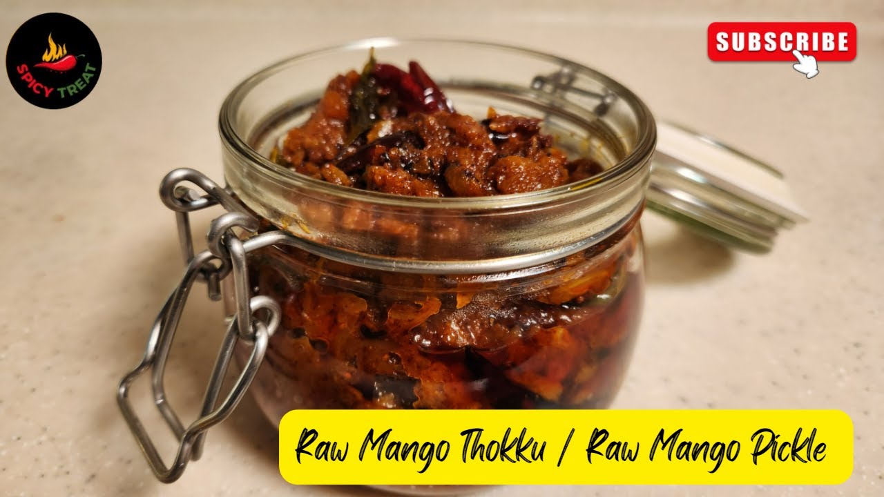 Raw Mango Thokku / Raw Mango Pickle - YouTube