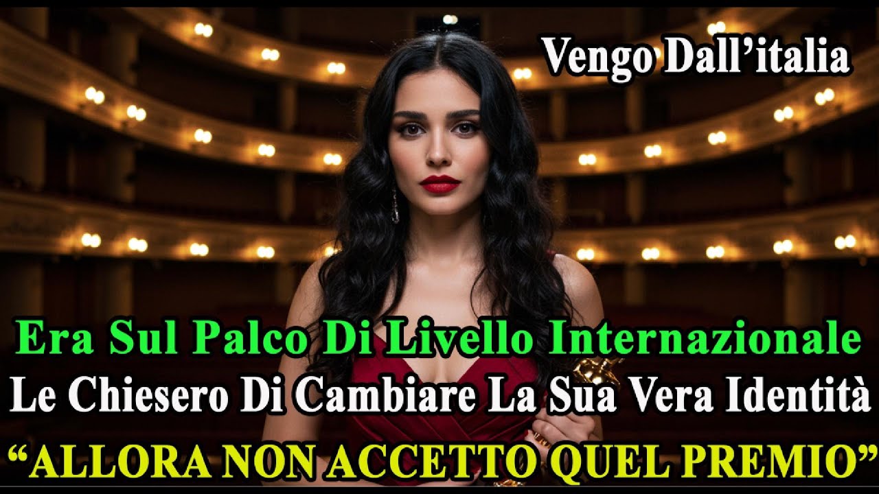 " Se Non Mi Lasciate Dire Che Sono Italiana, Non Voglio Questo Premio ...