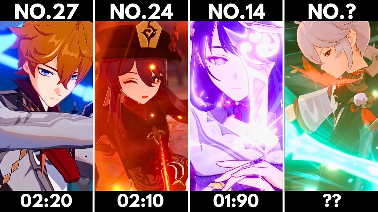 Fastest BURST Animation !! in [ GENSHIN IMPACT ] 5 star only. - YouTube