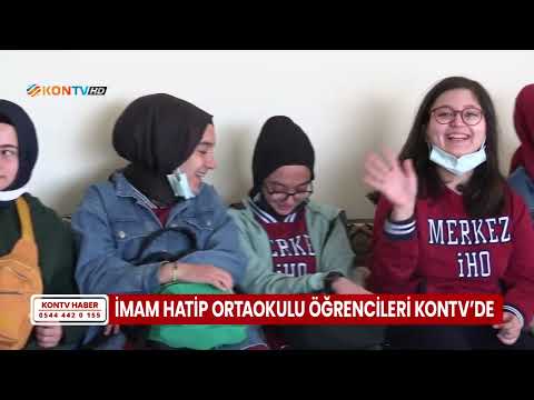 İmam Hatip Ortaokulu öğrencileri KONTV'de