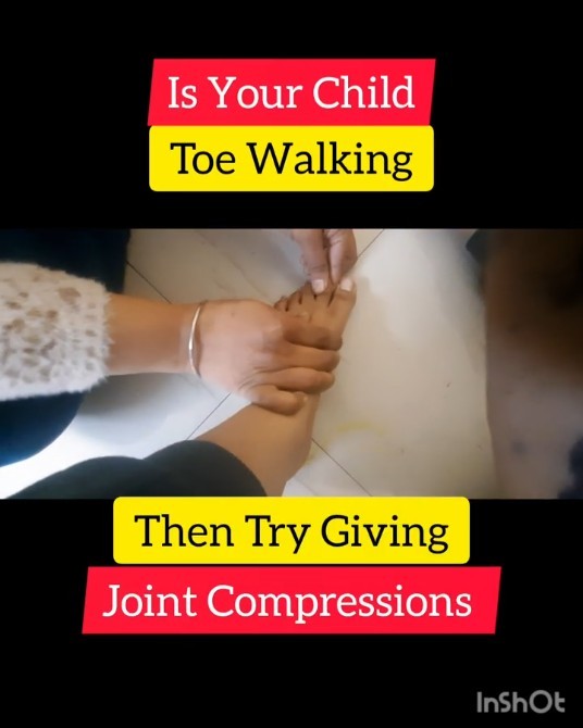 TOE WALKING IN AUTISM | Joint Compressions | Autism | OT at home ...