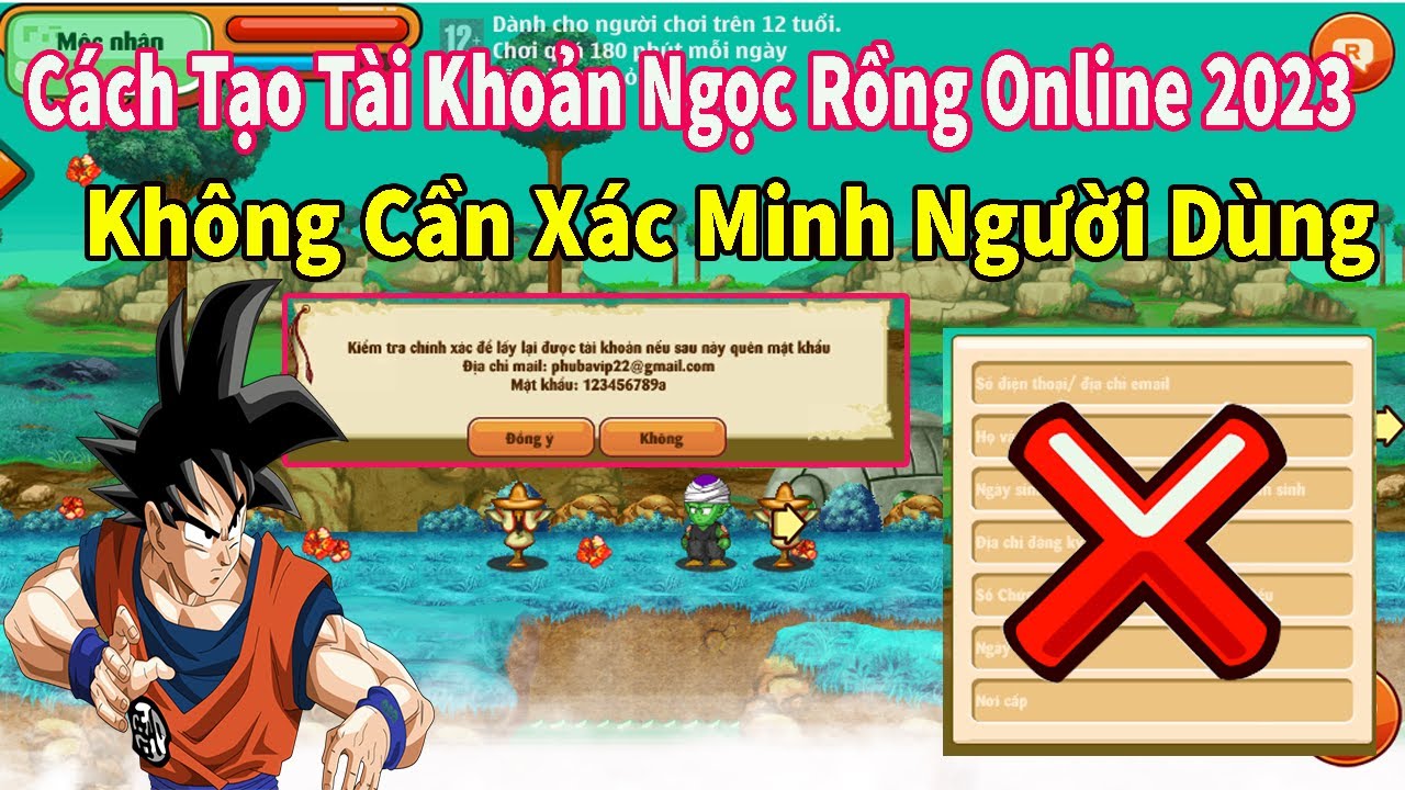 Nro- Cách Tạo Tài Khoản Ngọc Rồng Online Mới Nhất 2023 100% Thành Công ...