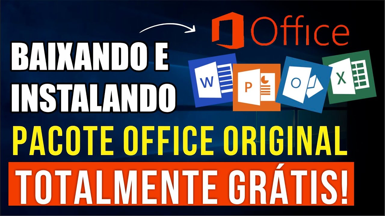 COMO INSTALAR O PACOTE OFFICE TOTALMENTE GRÁTIS 2024 - YouTube