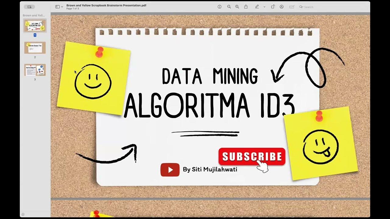Tracing Algoritma ID3 di Excel - YouTube