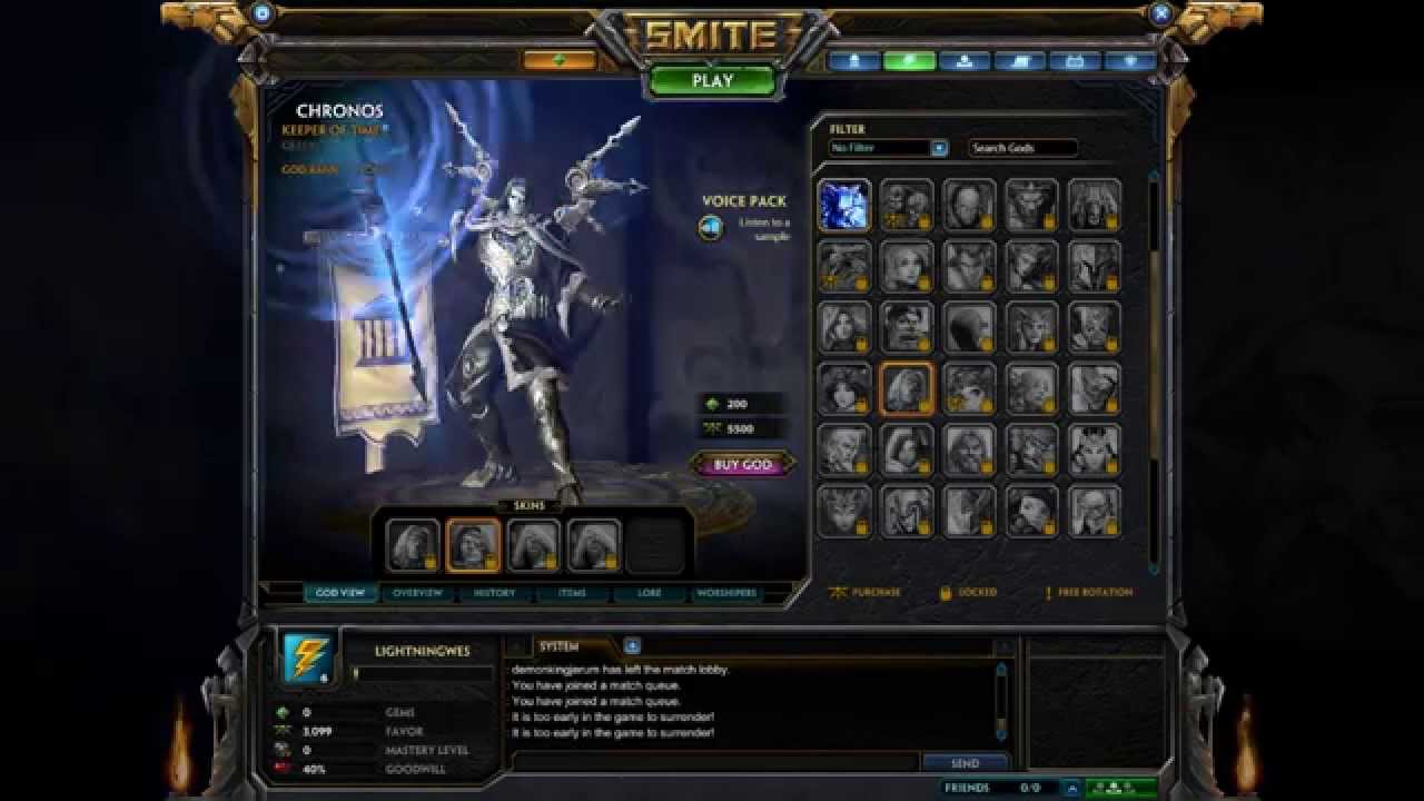 Chronos Time Lord Skin-Smite(Test) - YouTube