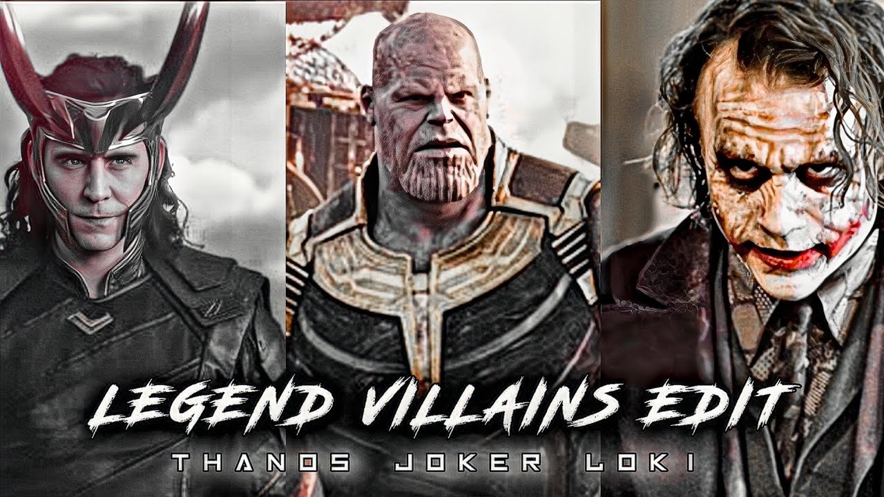 SIGMA RULE FT LEGEND VILLAINS | THANOS JOKER LOKI EDIT | SIGMA RULE ...