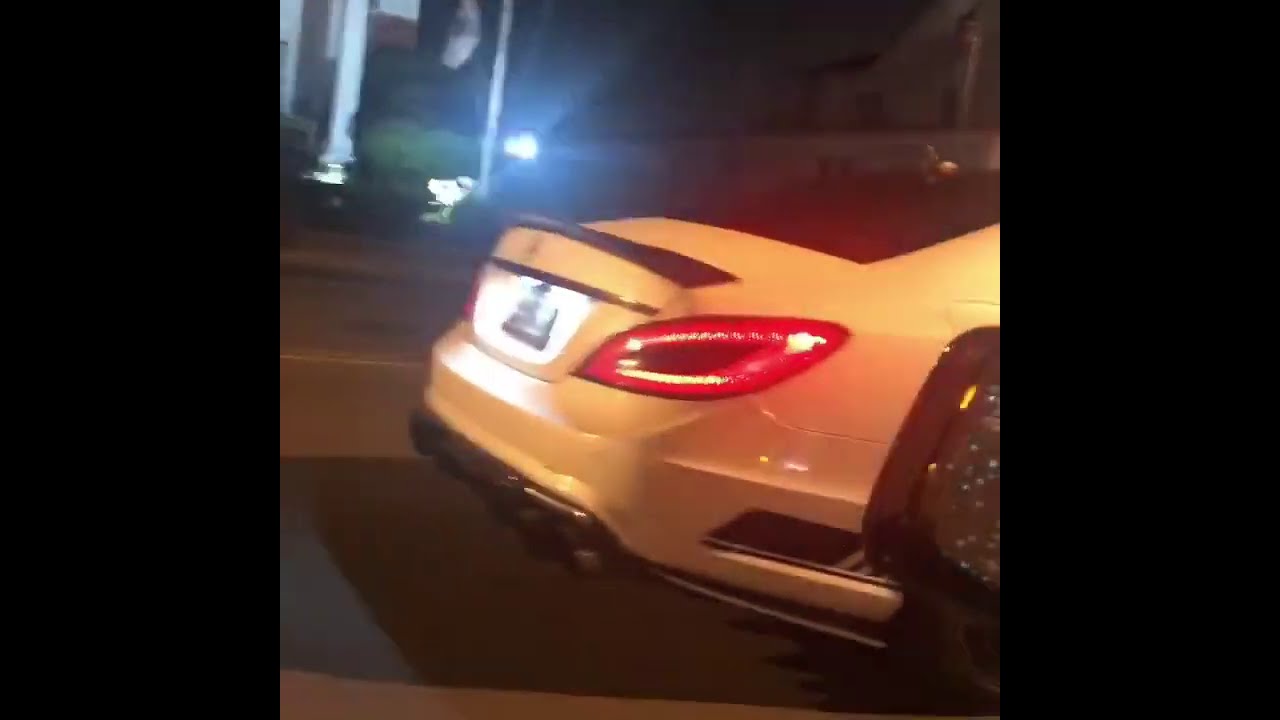 Eurocharged stage 2 Mercedes Cls550 with burble tune and custom exhuast ...